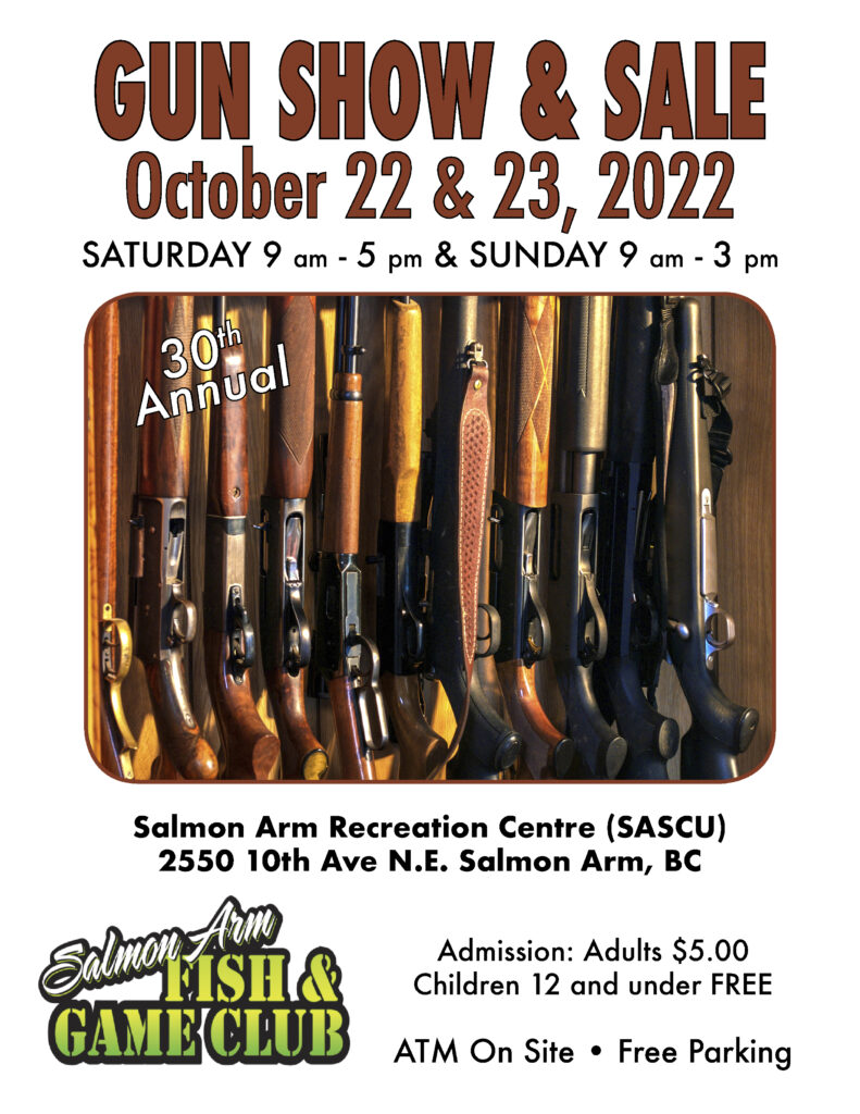 The Salmon Arm Fish and Game Club Gun Show is back! | Salmon Arm Fish ...